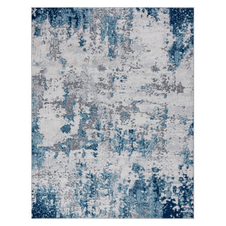 Spokane Contemporary Abstract Area Rug, 9'x12' - Contemporary - Area ...