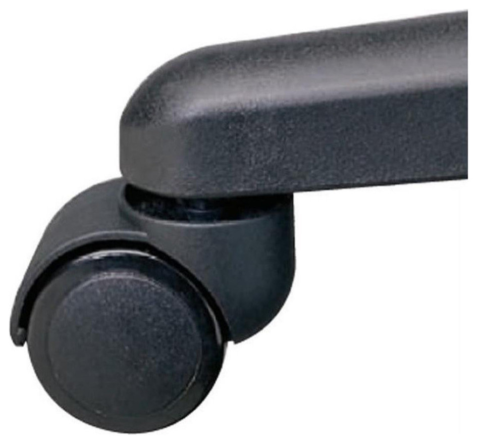 Office Star Work Smart Soft Black Plastic Wheel Replacement Caster Set ...