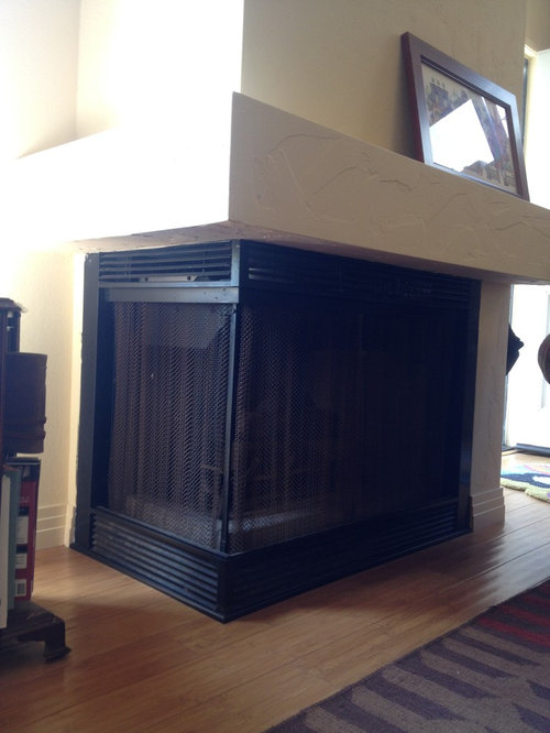 How do I reduce the size of a fireplace?