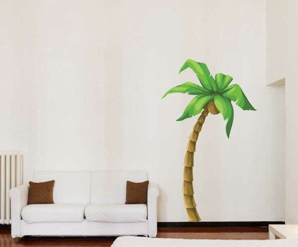 Palm Tree Vinyl Wall Decal PalmTreeUScolor002, 48 in. - Contemporary ...