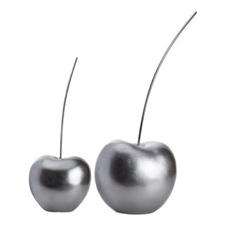 Cherry Resin Handmade Sculpture Set of 2, Medium and Large - Farmhouse ...