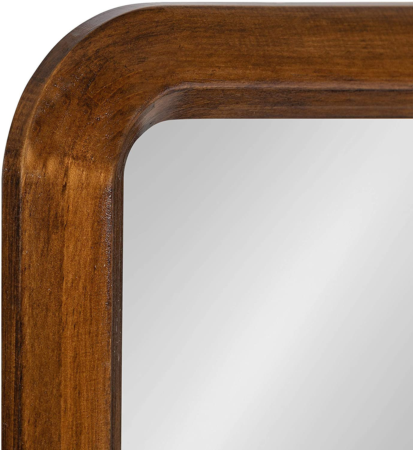 Mid-Century Panel Wood Framed Wall Mirror - Contemporary - Wall Mirrors ...