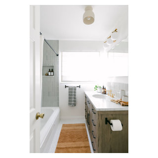 Grayscale Bathroom - Modern - Bathroom - Los Angeles - by Fireclay Tile ...