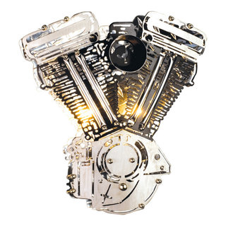15" Motorcycle Motor Wall Sconce - Contemporary - Wall Sconces - by ...