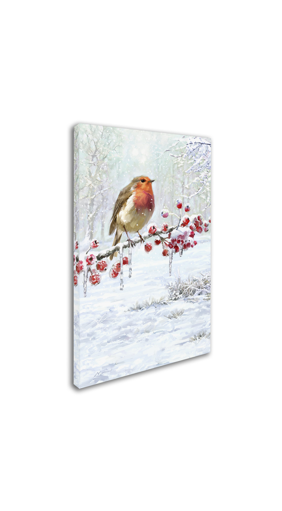 The Macneil Studio 'Robin' Canvas Art, 19"x12" - Contemporary - Prints ...