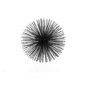 8" Black Metal Spiky Sphere - Midcentury - Decorative Objects And ...
