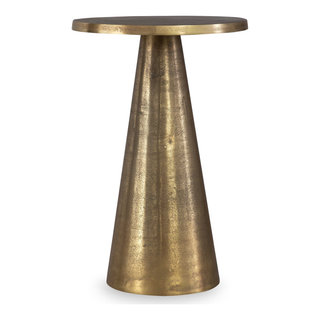 Contemporary Modern 19.75" Brass Accent Furniture - Contemporary - Side ...