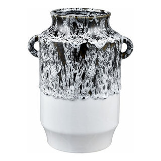 Spa Cottages - Vase In Modern Style-10 Inches Tall and 7.5 Inches Wide ...