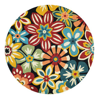 Couristan Covington Geranium Indoor/Outdoor Area Rug, 7'10" Round ...