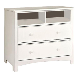 Wooden Media Chest With 3 Drawers - Transitional - Media Cabinets - by ...