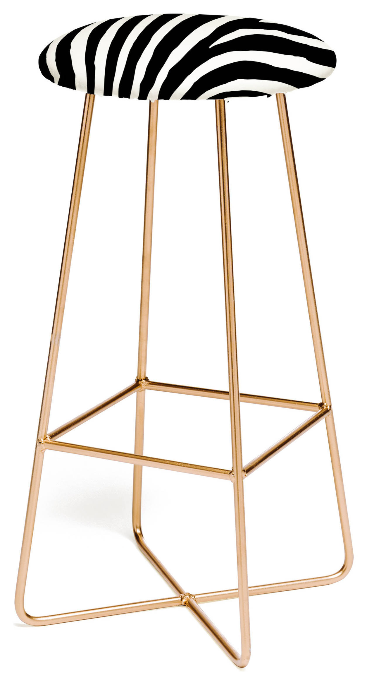 Natalie Baca Zebra Stripes Bar Stool - Contemporary - Bar Stools And ...