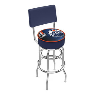 Holland L7C4 Edmonton Oilers 30" Double-Ring Bar Stool - Chrome ...