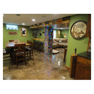 Western Basement in Michigan - Rustic - Basement - Other | Houzz