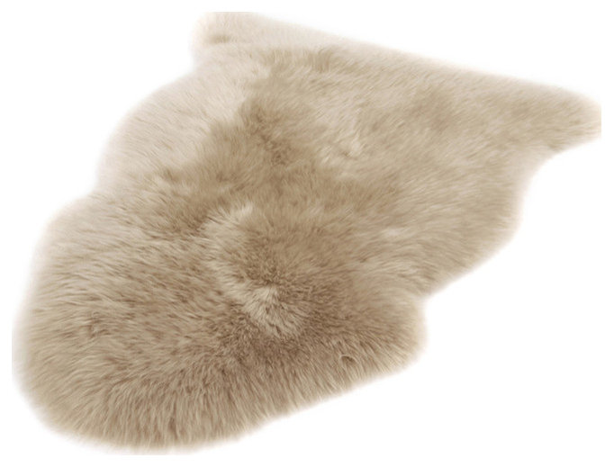 Rustic Sheepskin Single Pelt Rug - Contemporary - Novelty Rugs - by The ...