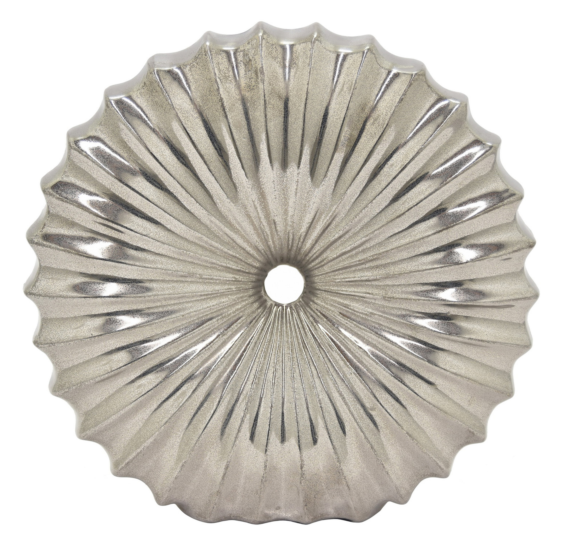 Plutus Brands Ceramic Table Top, Silver Porcelain - Contemporary ...