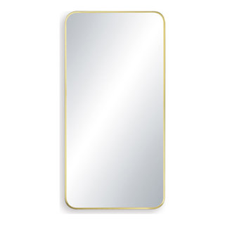 Shatterproof Wall Mount Metal Frame Mirror, FM2, 18" X 36 ...