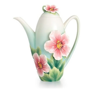 Geranium Garden Porcelain Teapot - Traditional - Teapots - by Biggs Ltd ...