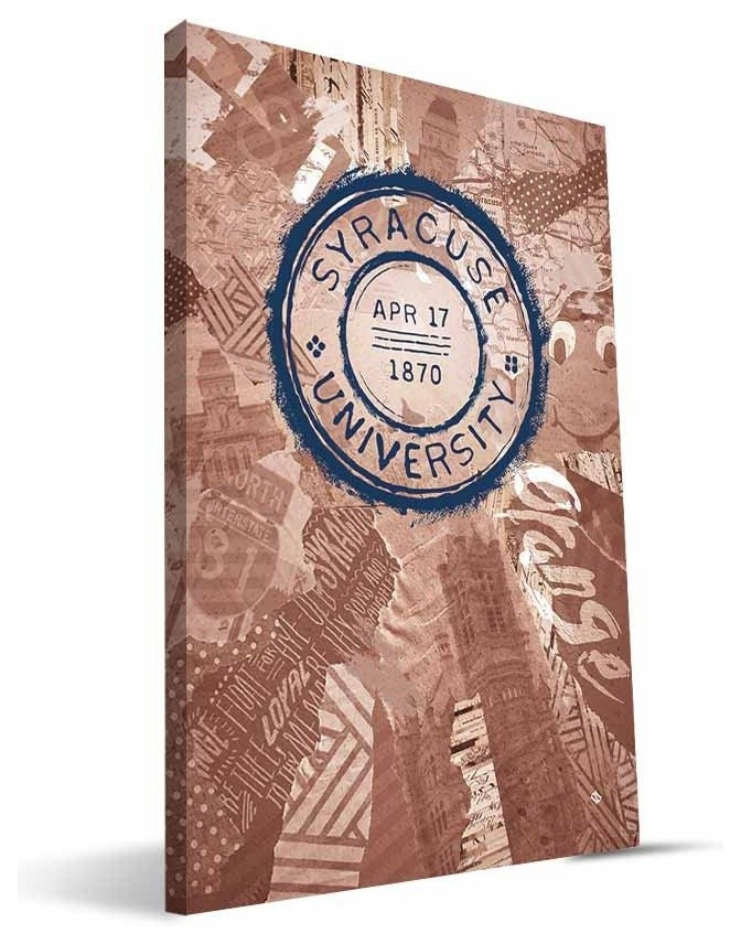 SYR Orange Scrapbook Canvas Print, 8"x12" - Contemporary - Prints And ...