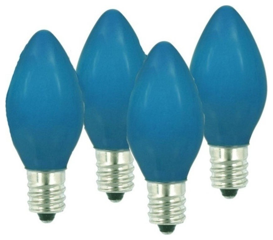 Opaque C9 Christmas Replacement Bulbs, Set of 4 - Contemporary ...