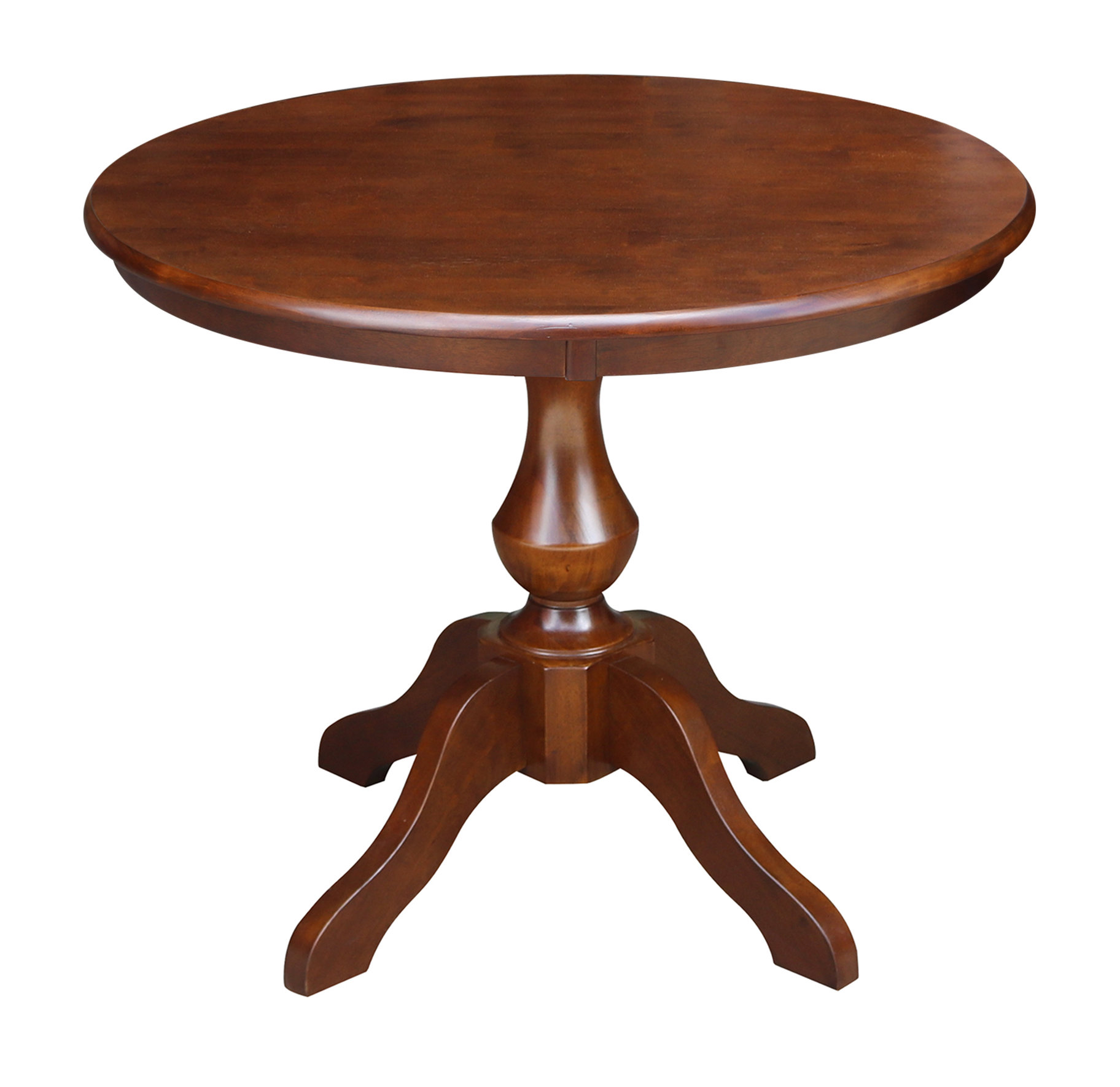 Round Top Pedestal Table, 36 Inch Round - Traditional - Dining Tables ...