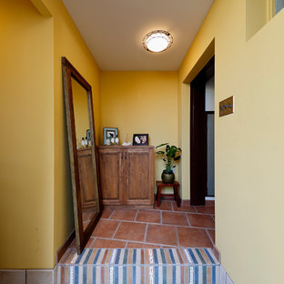 75 Beautiful Scandinavian Entryway With Yellow Walls Pictures & Ideas ...