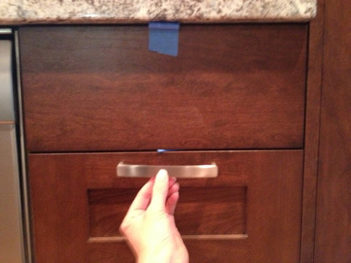 Placement of my drawer pulls