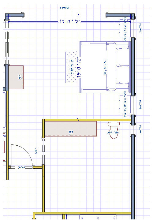 Wheelchair accessible layout