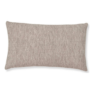 Light Beige/Fendi Woven Textured Lumbar Pillow Cover, 22x13 ...