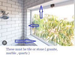How to tile around this window?