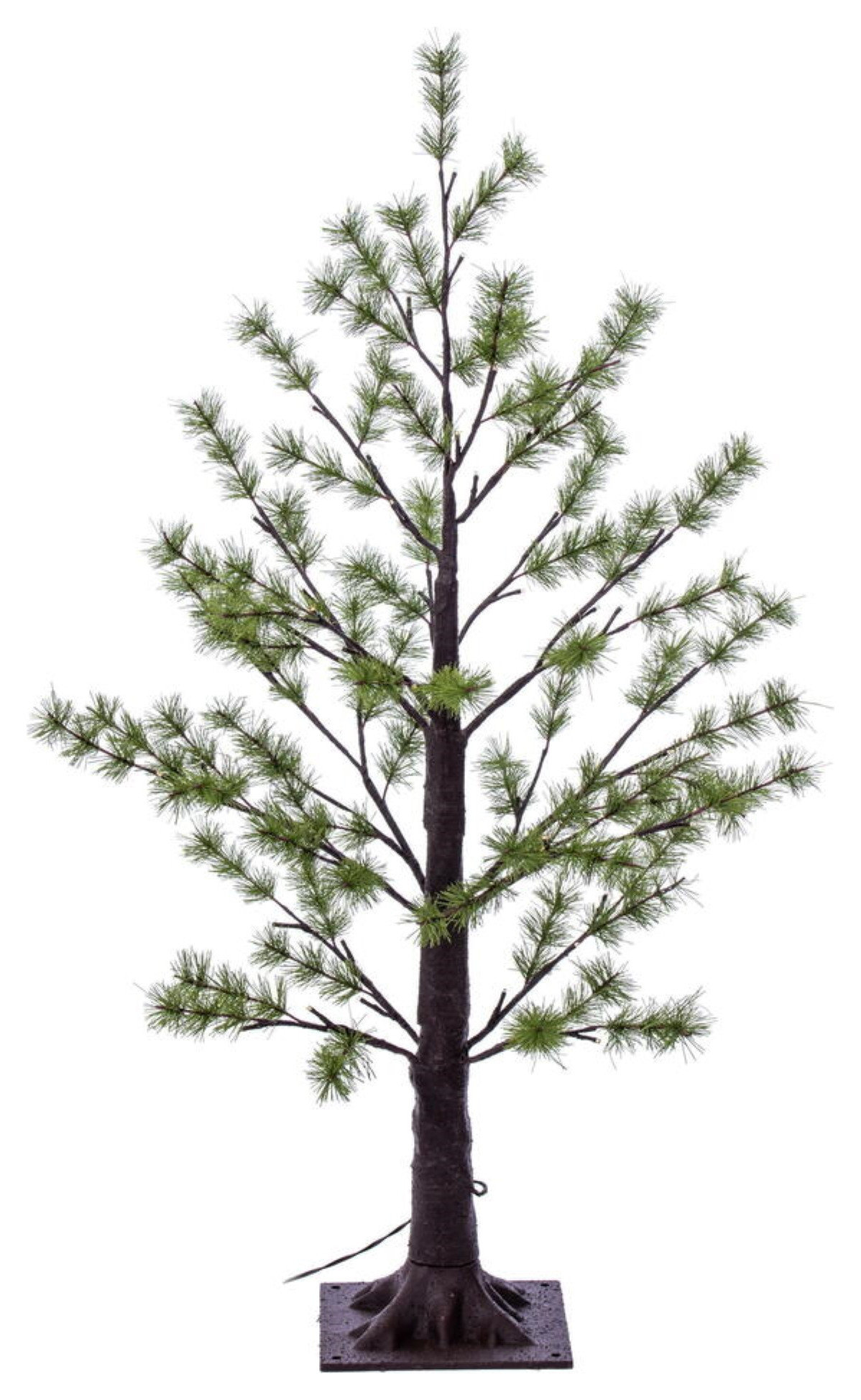 3' Green Mini Pine Twig Tree LED 48Ww - Contemporary - Artificial ...