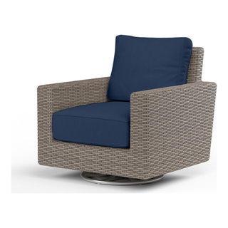 Coronado Sunbrella Upholstered Swivel Outdoor Rocker - Transitional ...