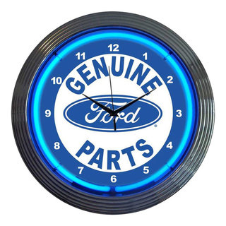 Ford Tractor Neon Clock by Neonetics - Contemporary - Wall Clocks - by ...
