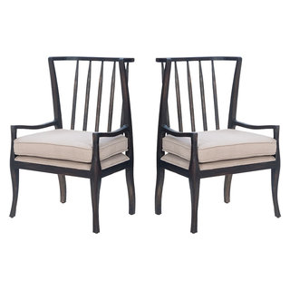 GUILD MASTER 6516006P Wing Arm Chair, Set Of 2 - Transitional ...