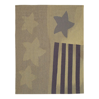 Green Contemporary Modern Modern Flat Weave Area Rug - Contemporary ...