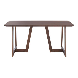 Safavieh Couture Leroux Rectangle Wood Dining Table, Walnut ...