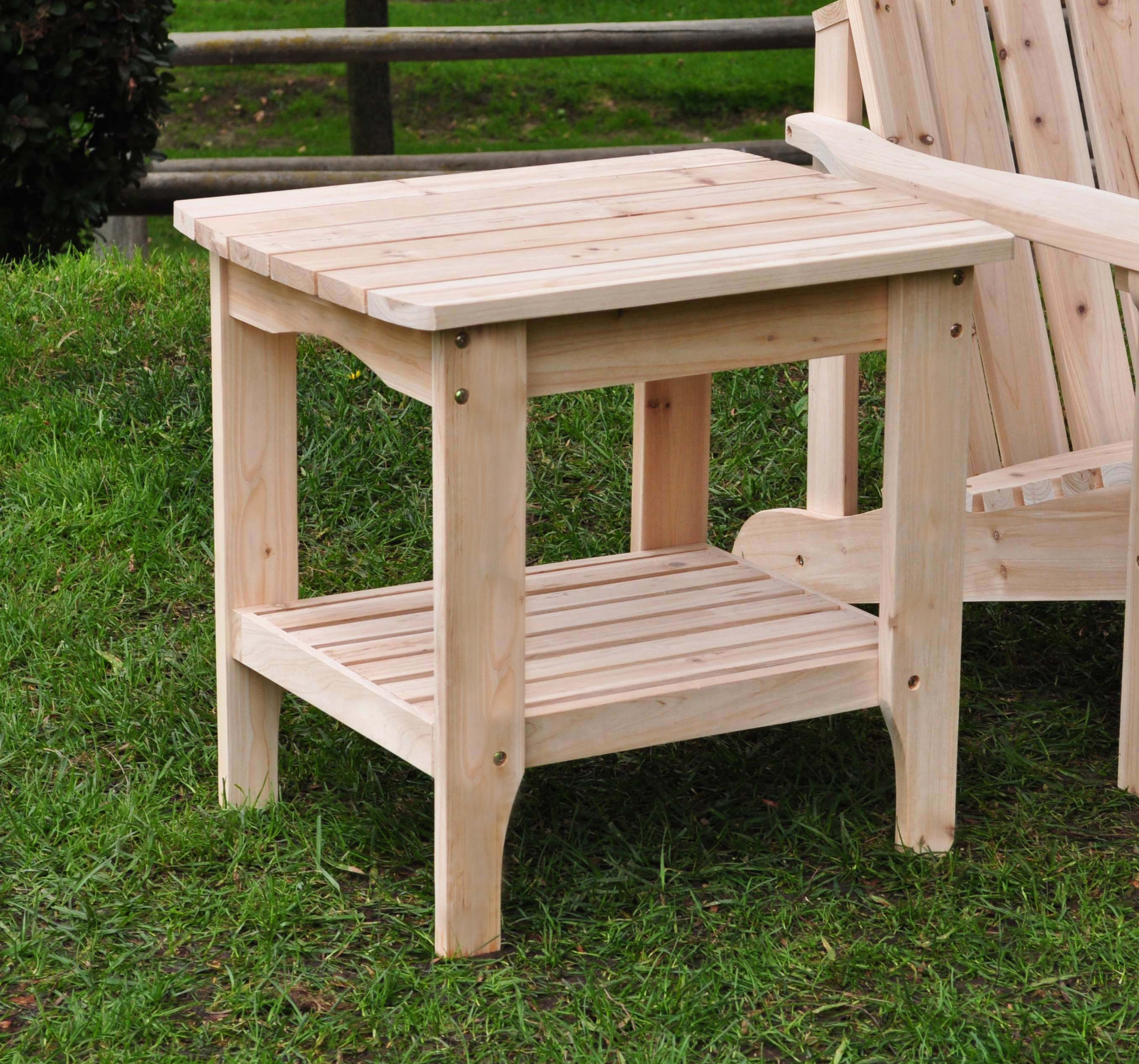 Rectangular Side Table, Large - Rustic - Outdoor Side Tables - by Shine ...