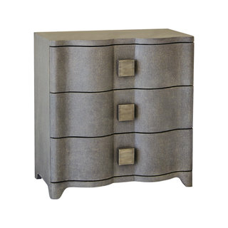 Toile Linen Bedside Chest, Gray - Transitional - Bedding - by ...