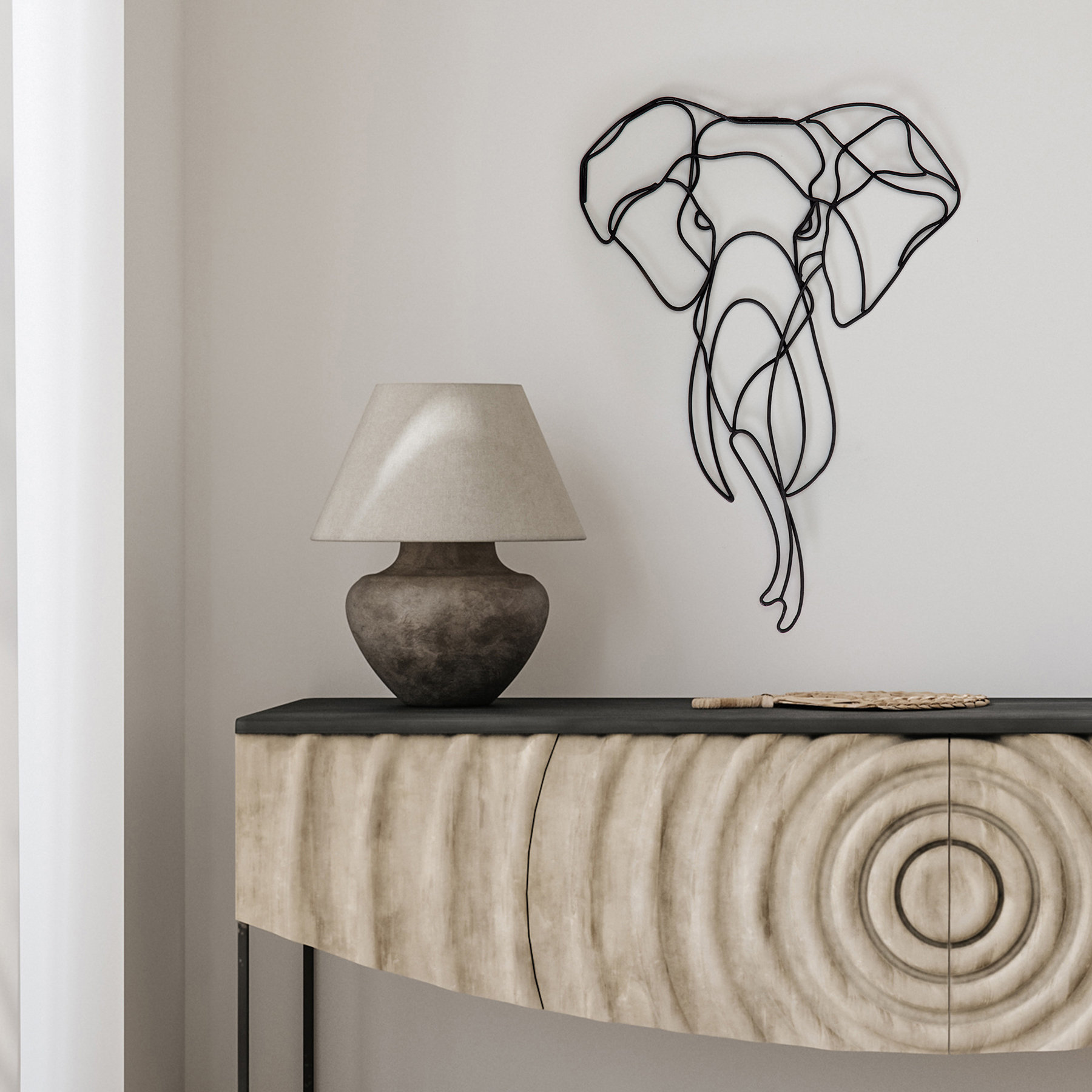 Asha Elephant Metal Wall Art - Contemporary - Metal Wall Art - by ...
