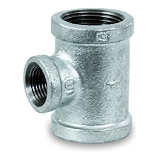 High Pressure Galvanized Malleable Reducing Tee With Female Threaded ...