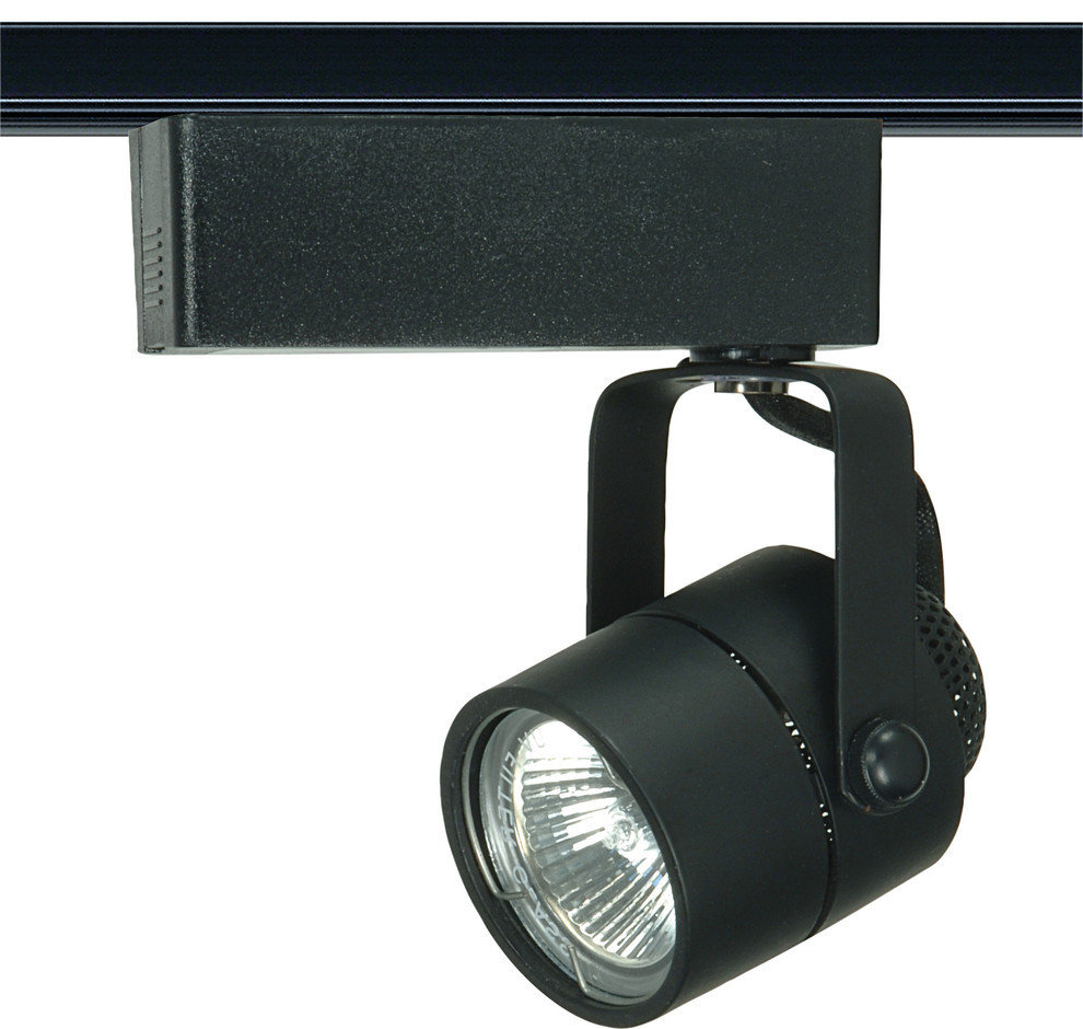 1 Light MR16 12V Track Head Round - Transitional - Track Heads And ...