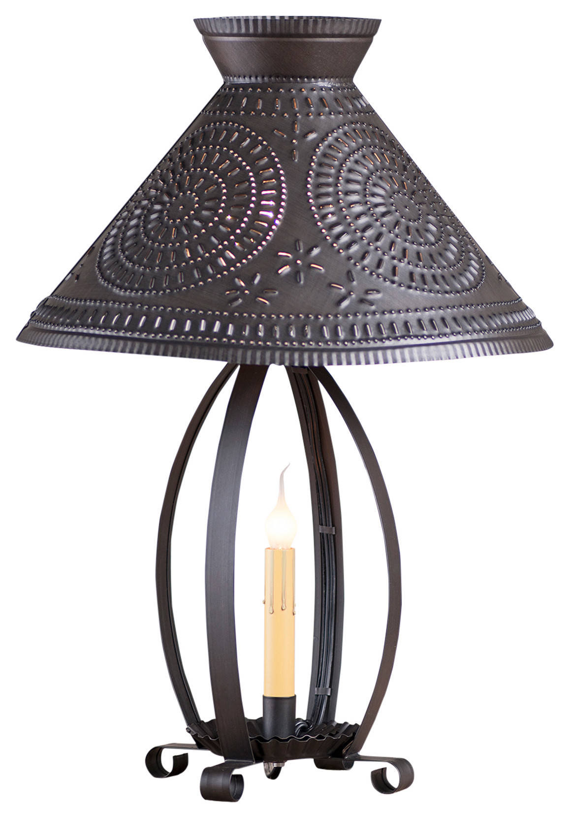 Betsy Ross Lamp With Chisel Shade - Southwestern - Table Lamps - by ...