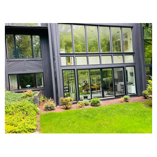 Two Story Open Concept Window Wall - Modern - Exterior - DC Metro - by ...
