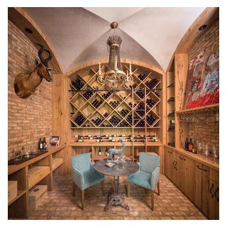 10. American Vernacular - Farmhouse - Wine Cellar - Houston - by ROBERT ...