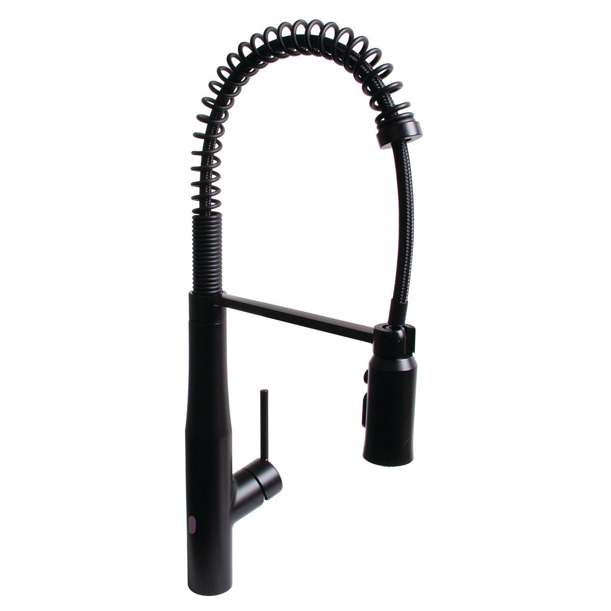 Neo Sensor Spring Kitchen Faucet, Matte Black - Contemporary - Kitchen ...