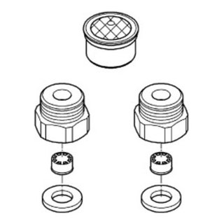Grohe 48 189 Low Flow Solution Kit 1.0 GPM for Three Hole Faucets ...