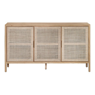 Farmhouse 3 Door Sideboard - Natural - Tropical - Buffets And ...