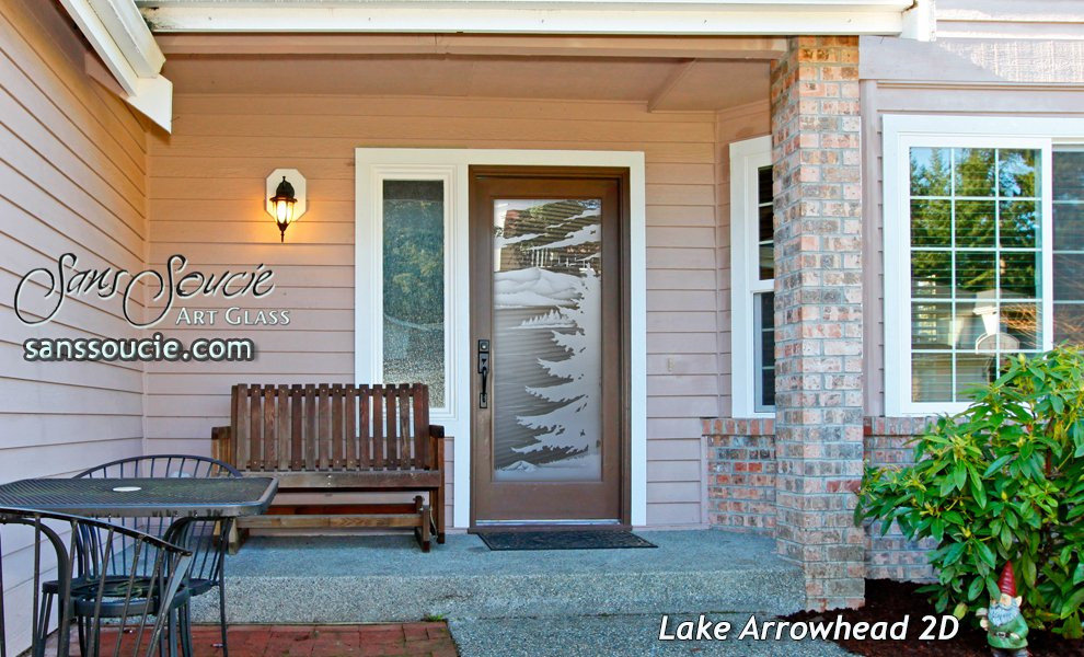 Front Door - Lake Arrowhead - Fiberglass Smooth - 30" x 80" - Book/Slab Door, 36" (3/0) x 80" (6 ...