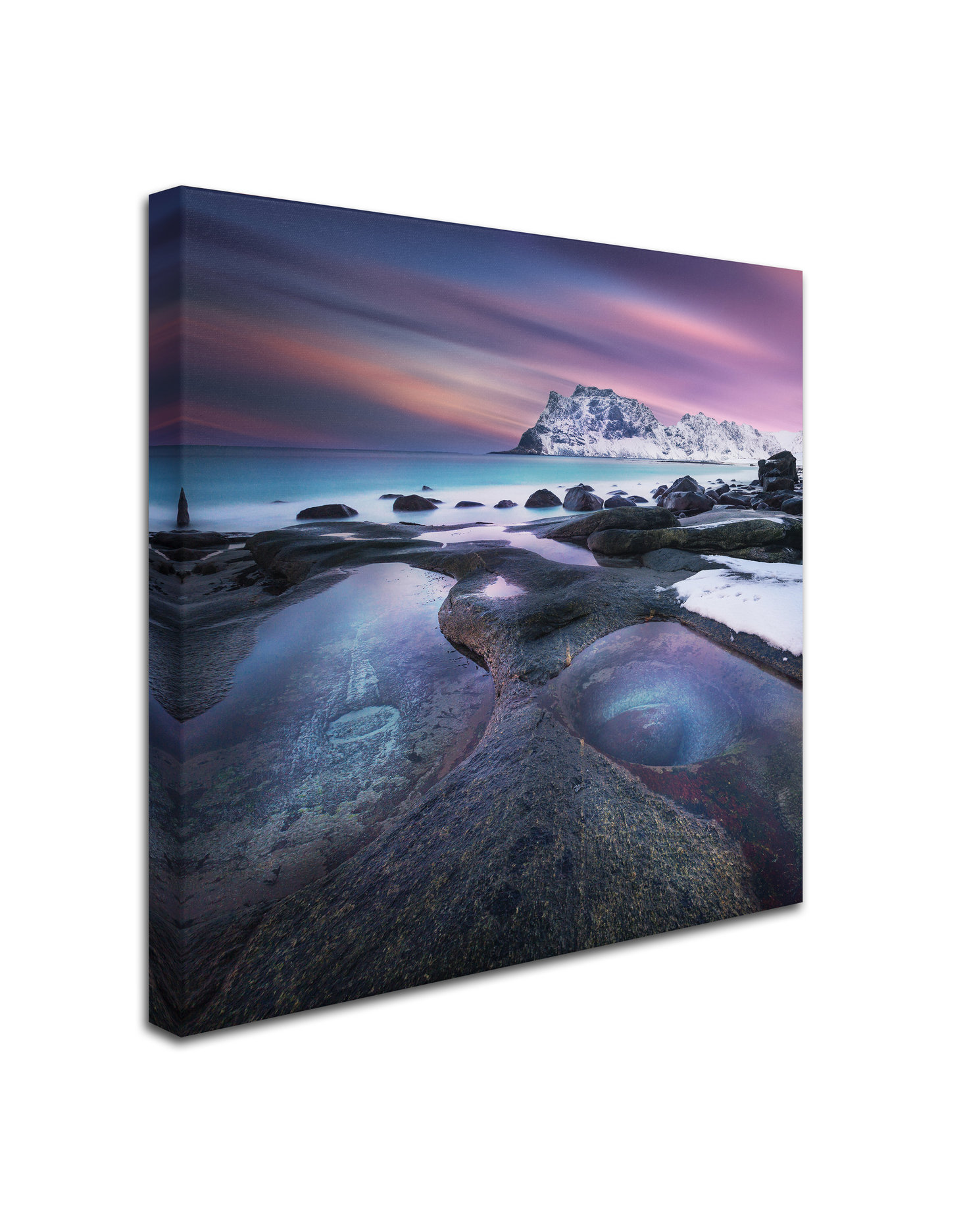 Peter Futo 'Eye Of Uttakleiv' Canvas Art, 14"x14" - Contemporary ...