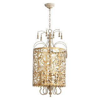 Quorum 8355-5-61 Five Light Pendant Leduc Florentine Gold - French ...