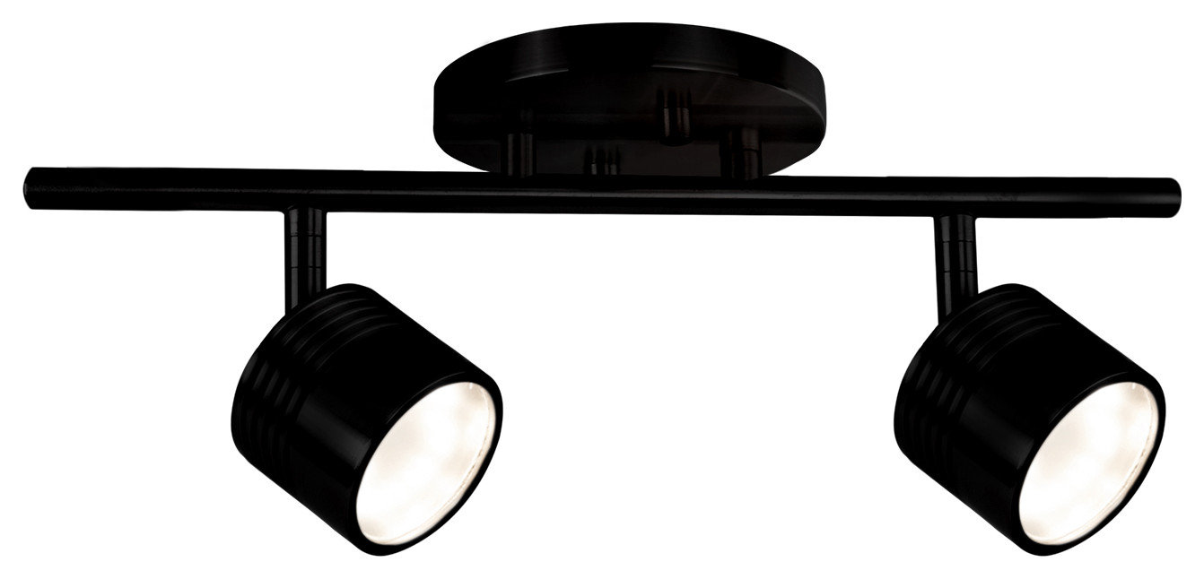 Lyra Track Light, Modern LED Fixed Track Fixture, Black, 5x15x6 ...